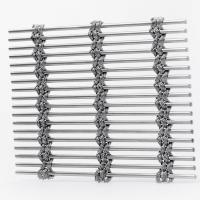 China Dense 6mm Rod Grid Decorative Woven Wire Mesh 42% Open Area 7mm Thick for sale