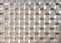 China Natural Colour Stainless Steel Flatwire Woven Metal Mesh Screen For Architectural Woven Wire Mesh for sale