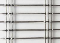 China SS316 Stadiums Architectural Woven Wire Mesh Room Dividers Lock Crimp 6mm for sale