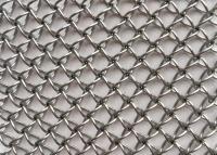 China 20m Facade Natural Colour Crimped Woven Wire Mesh 2.5mm Titanium Plating for sale