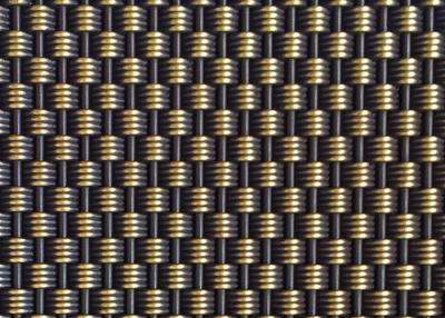 China Anti Bronze Weave Architectural Metal Mesh 4.6mm for sale