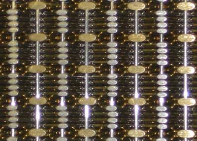 China Interior Stainless Steel Architectural Metal Mesh Antique Brass 0% Opening Area for sale
