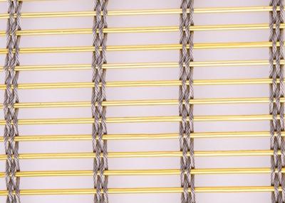 China 8mm Woven Aluminum Stainless Steel Metal Mesh Cabinetry Stairs for sale
