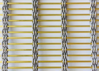 China Anodic Oxidation Stainless Steel Architectural Mesh Aluminum Metal 7mm 50m for sale