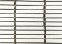China 9.5mm Crimped Stainless Steel Architectural Mesh Plain Woven Wire Cable Mesh for sale