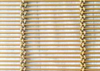 China Paint Copper SS316L Cable Rod Woven Mesh Antifire Building Cladding for sale