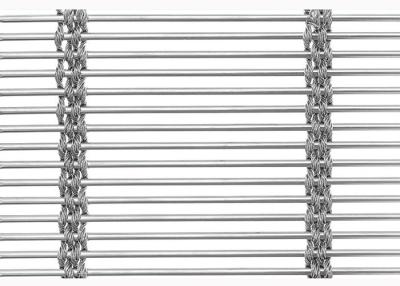 China Anti Alkali Partition Stainless Steel Architectural Mesh Rope Rod 44.7% Opening for sale