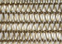 China Copper Wire Mesh Conveyor Belt 2m Chain Link Mesh Fabric ISO9000 for sale