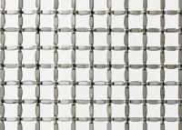 China Natural Color 2.5mm Embossed Lock Crimp Wire Mesh Metal Screen For Cabinet Doors for sale
