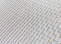 China Copper Stainless Woven Wire Mesh Laminated Glass Anti Acid 0.6mm for sale