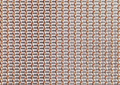 China SHUOLONG Woven Copper Glass Laminated Wire Mesh Lightweight Heat Resistance for sale