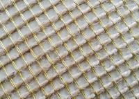 China 0.5mm SS316 Safety Glass With Wire Mesh 50m Flexible Mesh Fabric for sale