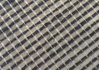 China 0.5mm SS316 Safety Glass With Wire Mesh 50m Flexible Mesh Fabric for sale