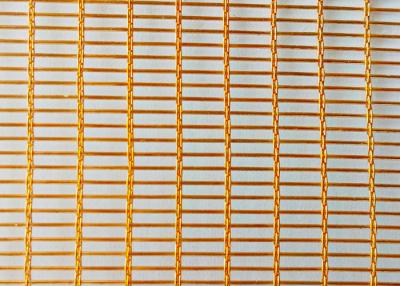 China Lightweight SGS Glass Laminated Wire Mesh 2.5m Flexible Metal Mesh Fabric for sale
