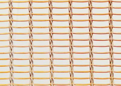 China SHUOLONG SS304 Glass Laminated Wire Mesh Eco Woven Copper Wall Cladding for sale