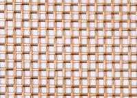 China ISO9000 Red Decorative Woven Wire Mesh 1.8mm Thick 3.36kg/M2 for sale