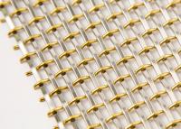 China Partitions Woven Copper Stainless Steel Crimped Wire Mesh 4×8m For Furniture for sale