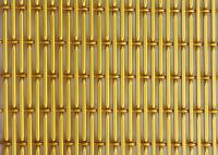 China Gold Aluminum Anodized Decorative Woven Wire Mesh Sheets XY 6010 for sale