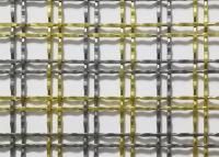 China 3.3mm 30m Antique Brass Decorative Woven Wire Mesh  Grilles For Cabinet Doors for sale