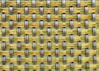 China Interior Brass Crimped Decorative Woven Wire Mesh ISO9001 4m To 8m for sale