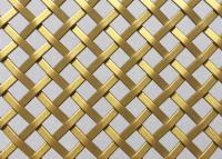China Decorative Woven Gold Wire Mesh 2m OEM SGS for sale