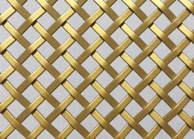 China Decorative Woven Gold Wire Mesh 2m OEM SGS for sale