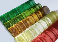 China Painted Copper ISO9001 Interior Wire Mesh Glass Laminated Green 2m To 2.5m Width for sale