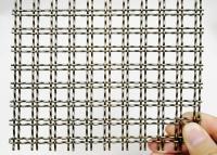 China Partitions Crimped Weave Wire Mesh Antique Brass PVD Decorative Mesh Panels for sale