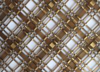 China Ornamental Decorative Woven Wire Mesh Rustproof Antique Brass 3mm Thick for sale