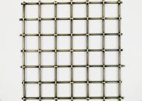 China 5.5mm Decorative Brass Grilles Rustproofing Metal Wire Mesh Stairs Railings for sale