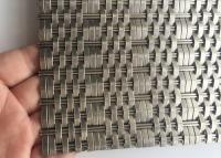 China SS316 Deco Metal Architectural Woven Wire Mesh Panels 1.5 X 2mm Warp Diameter for sale