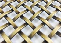 China 3mm Curly Decorative Wire Mesh Grilles PVD for sale