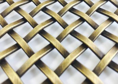 China 3mm Curly Decorative Wire Mesh Grilles PVD for sale