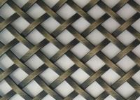 China 5ft Crimped Stainless Steel Decorative Wire Mesh Grilles 43.2% Opening Area for sale
