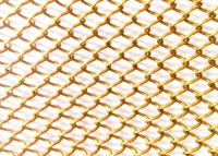 China Flexible Home Decor Metal Coil Drapery 13ft Gold Mesh Curtain for sale