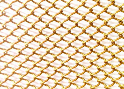 China Flexible Home Decor Metal Coil Drapery 13ft Gold Mesh Curtain for sale