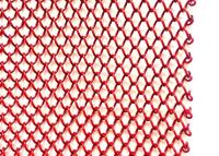 China Red 1mm Dia Metal Coil Drapery Stainless Steel Mesh Curtain 2.4kg/M2 for sale