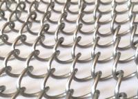 China SS316 Flexible Metal Coil Drapery H8m 6.5kg/M2 for sale