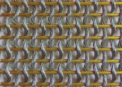 China Antiwear Flexible Stainless Steel Mesh Screen Plain Woven For Room Divider for sale