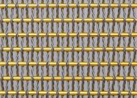 China 6.2mm L30m Flexible Metal Mesh Fabric 50.1% Gap for sale