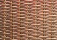 China 12m Architectural Woven Flexible Metal Mesh Fabric Free Oil 1.55mm Rod Pitch for sale