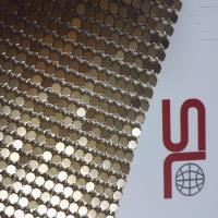 China Weave ODM Luxury Metal Gold Silver Sequin Fabric Aluminum Alloy for sale