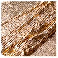 China SHUOLONG Decor Steel Metal Sequin Fabric Hotels Metal Flake Fabric for sale