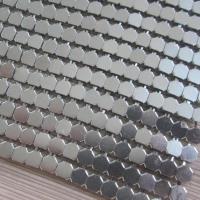 China 3mm Waterproof Metal Mesh Cloth Fabric Sequin Building Partition for sale