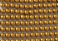 China Golden Alloy Metal Sequin Fabric Metallic Curtain Durable 5mm Dia for sale