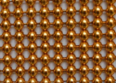 China Decoration Facade 2mm Metallic Sequin Cloth PVD Aluminum Mesh Fabric for sale