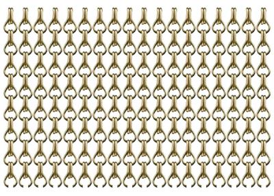 China 11mm 23mm Sand Colo Aluminium Chain Fly Screen Door Curtain Antiwear for sale