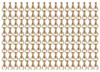 China Multicolour Extra Wide Aluminium Chain Fly Screen 90*210cm Pale Gold for sale