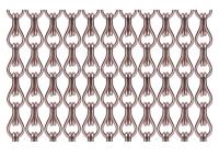 China ODM 2mm Metal Chain Door Fly Screen Chain Curtain For Architectural Drapery for sale