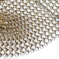 China 1mm Anticut Stainless Steel Ring Mesh Curtain Indoor Fexible SGS for sale